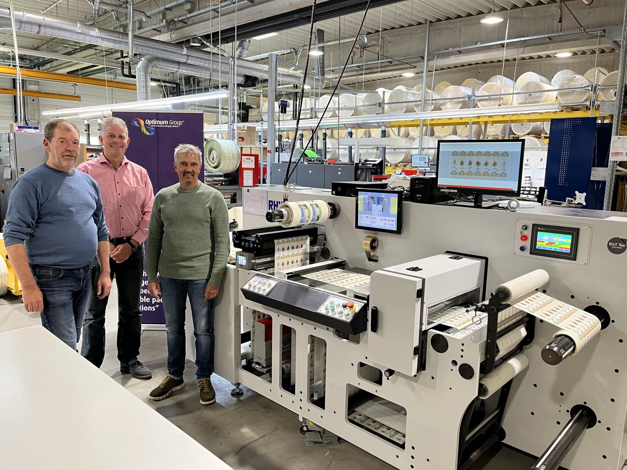 Erste Rhyguan-Maschine für die Optimum Group | Etiketten-Labels
