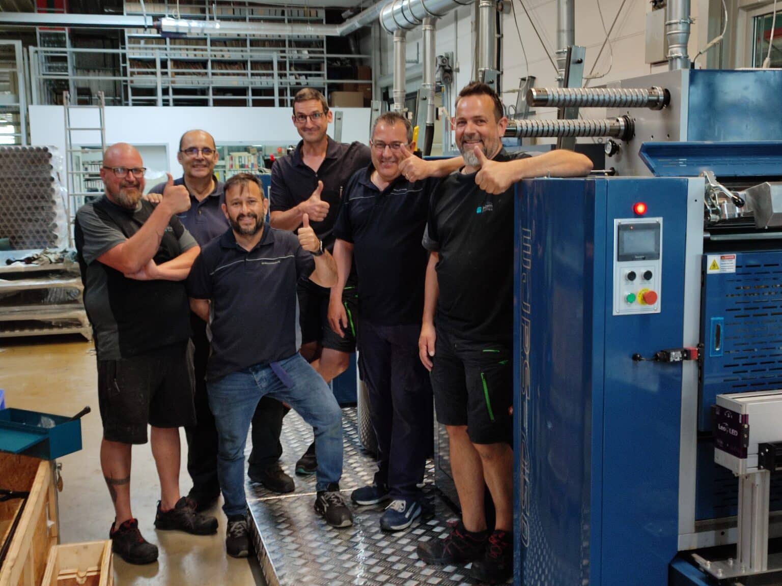 Neue translative Offsetdruckmaschine Wanjie WJPS 450 bei InForm Etiketten | Etiketten-Labels