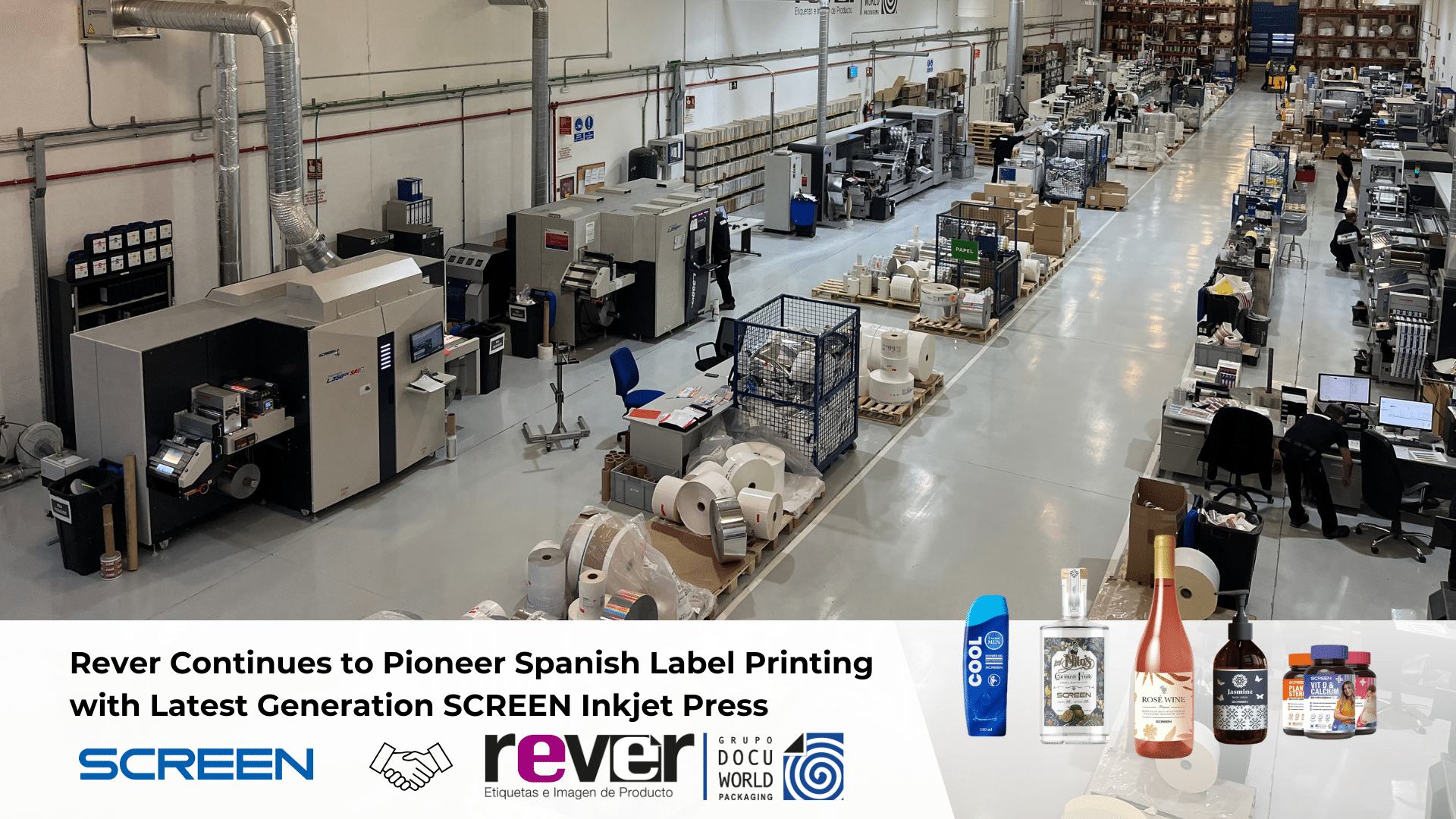 Screen Europe installiert vierte Truepress Label bei Rever | Etiketten ...